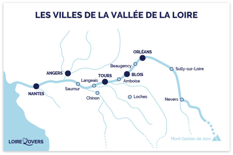 15 plus belles villes sur la Loire (et dans la vallée)