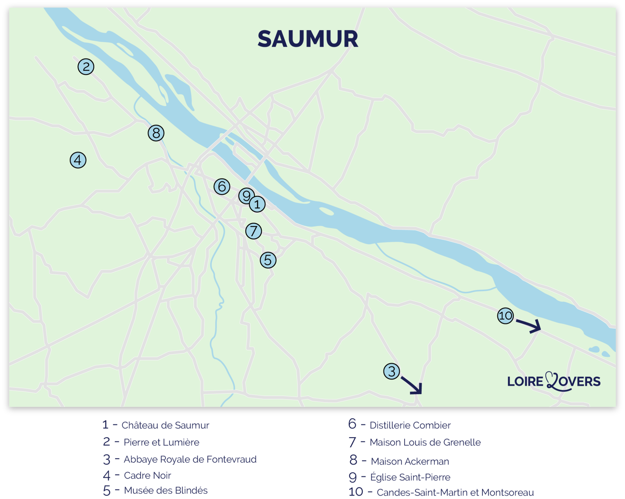 Que faire à Saumur: 12 incontournables (+ photos)